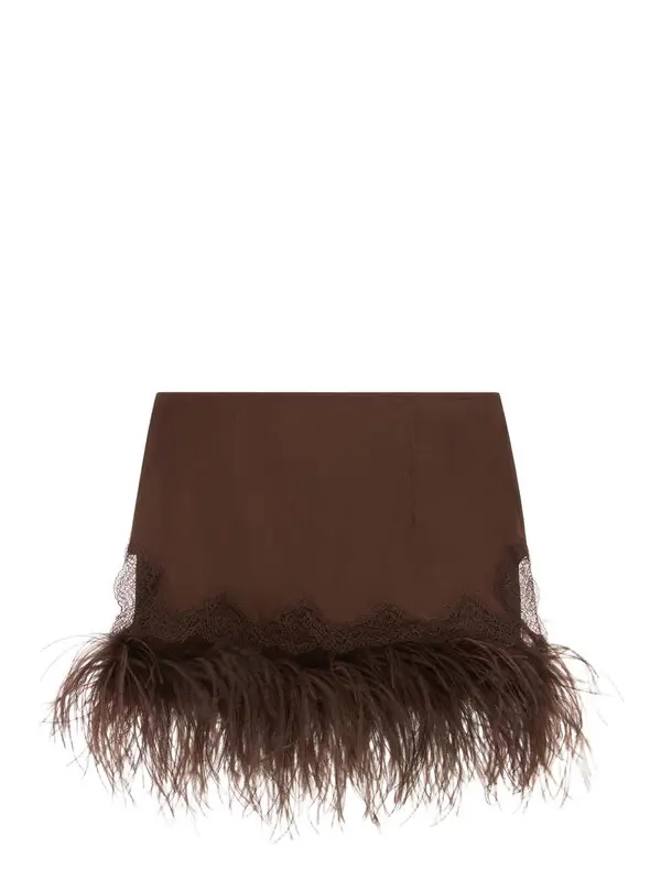 16Arlington Zelmi Mini Skirt - Chocolate