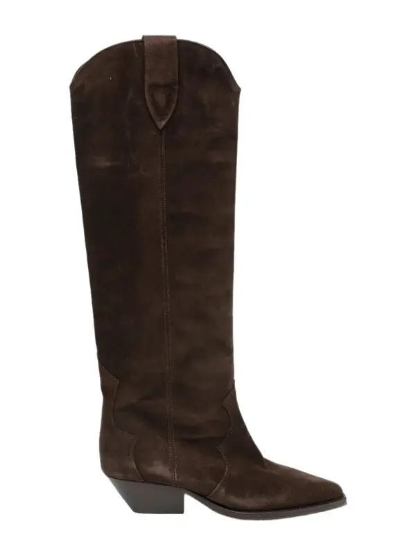 MARANT ETOILE Denvee" Leather Boots - Brown