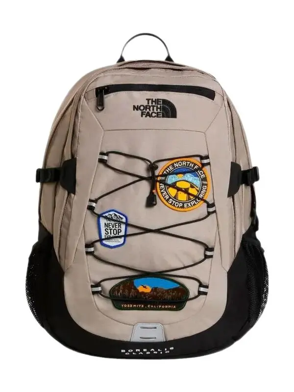 The North Face Backpack With Patches "borealis Classic Patch - Gray