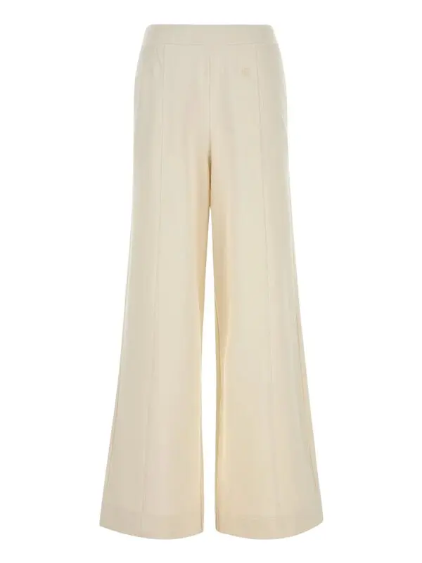 Gucci High Rise Wide Leg Trousers - White