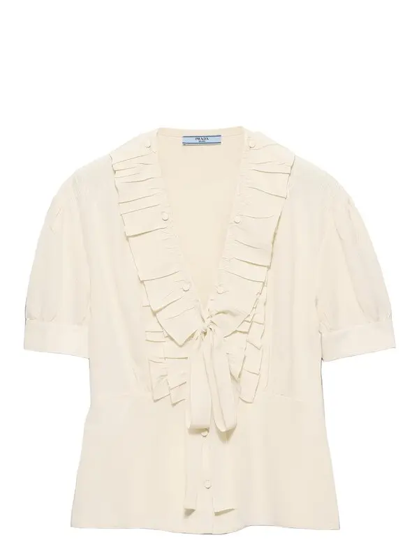 Prada Marocain Shirt - Neutral