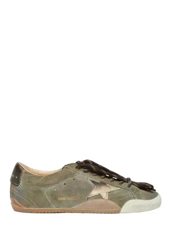 GOLDEN GOOSE True-star Suede Sneakers - Green