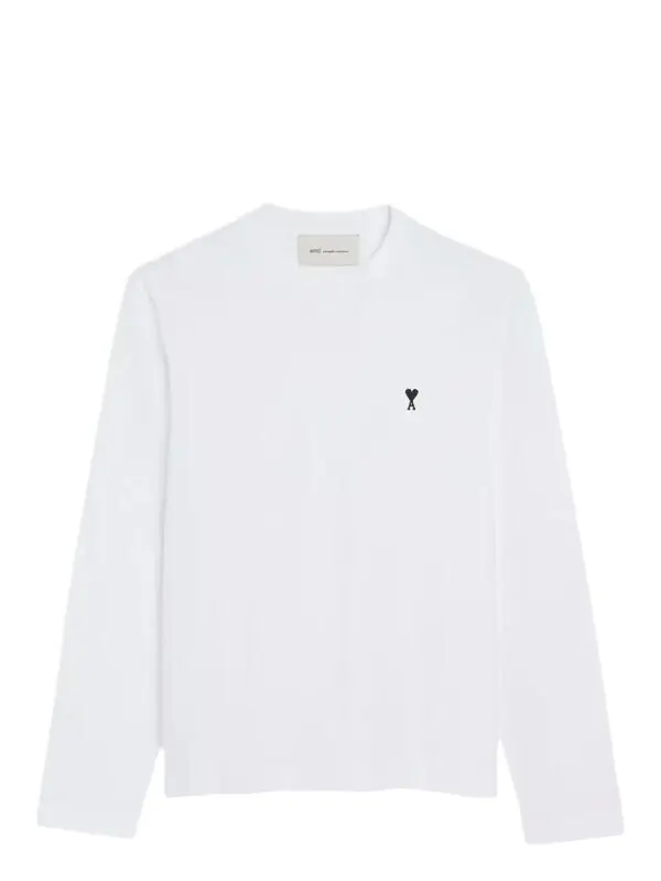 AMI Paris De Coeur Long-sleeve T-shirt - White