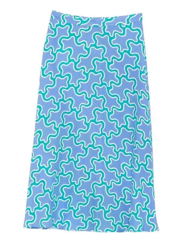 Diane Von Furstenberg Florencia Midi Skirt - Blue