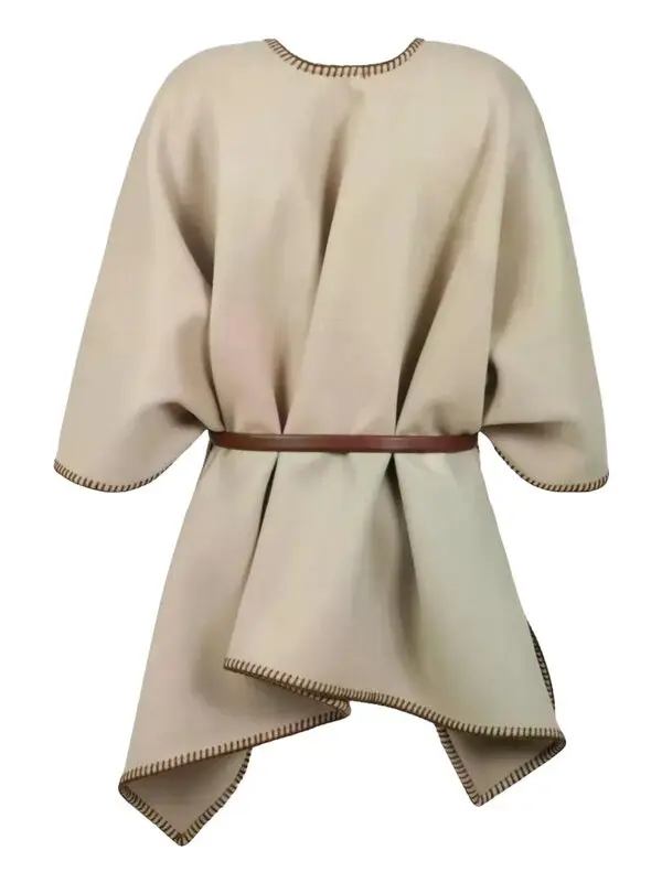 Max Mara Belted Cape - Neutrals