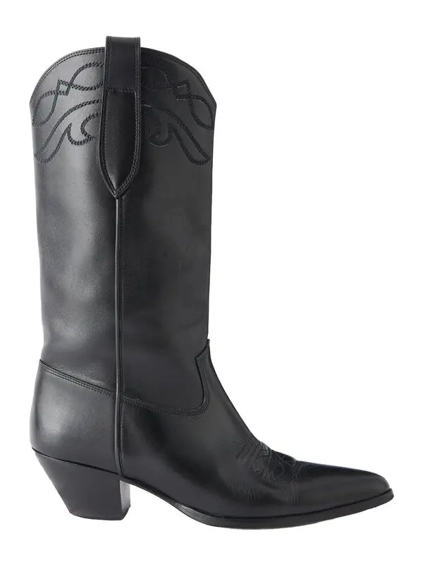 NILI LOTAN Towns Leather Boots - Black