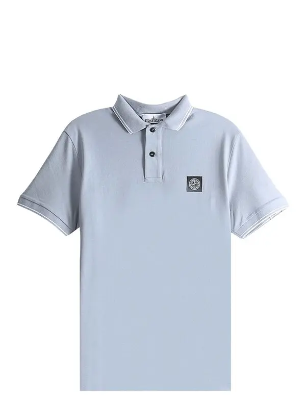 Stone Island Short-sleeve Polo Top 'ash - Grey