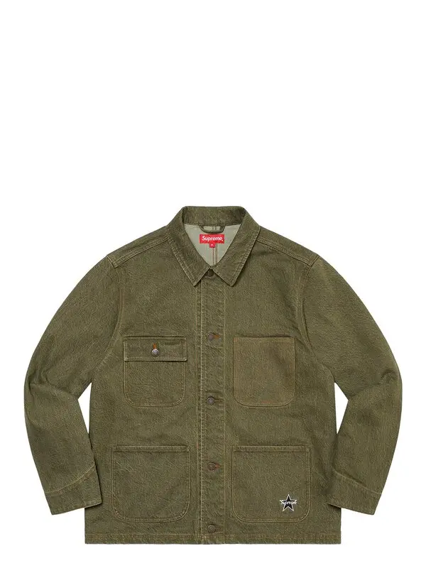 Supreme Denim Chore Coat - Green