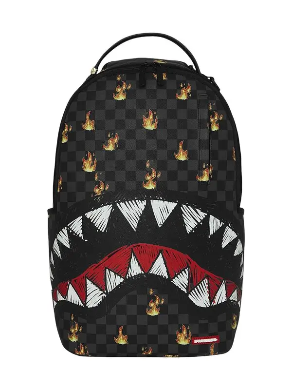 SPRAYGROUND Fire Sharks In Paris Backpack - Multicolor