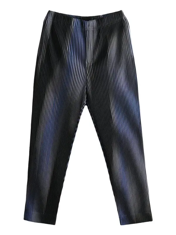 Issey Miyake Blend Of Lights Pleated Trousers - Blue