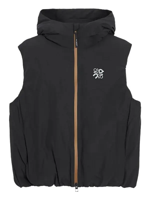 On X Loewe Puffer Vest - Black
