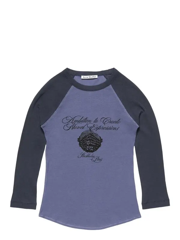 Acne Studios Long Sleeve T-shirt - Blue