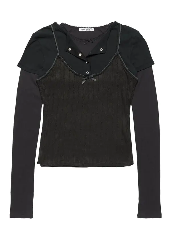 Acne Studios Layered Long-sleeve - Black