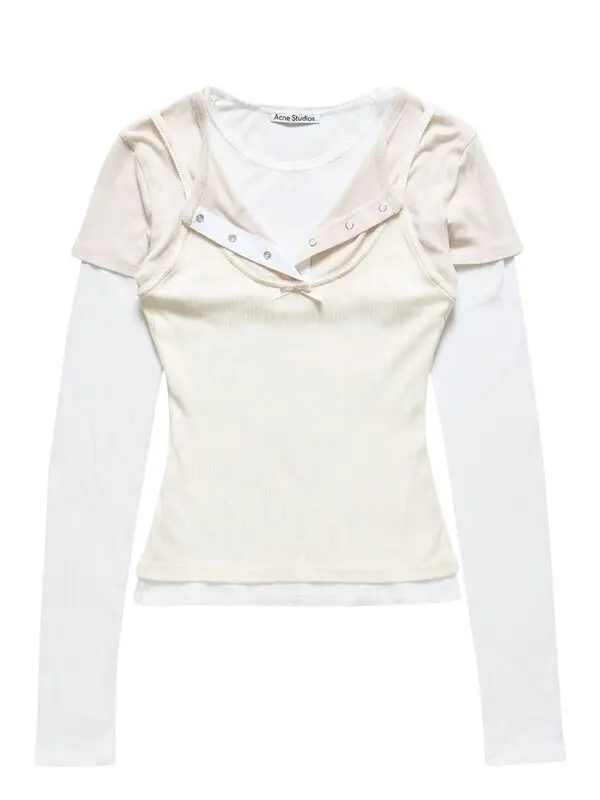 Acne Studios Layered Long-sleeve Shirt - White