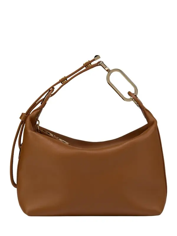 CHRISTIAN LOUBOUTIN Flo Leather Pouch Bag - Brown