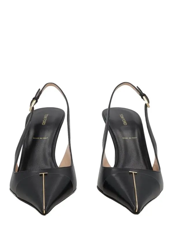 TOM FORD Leather Slingback Pumps - Black