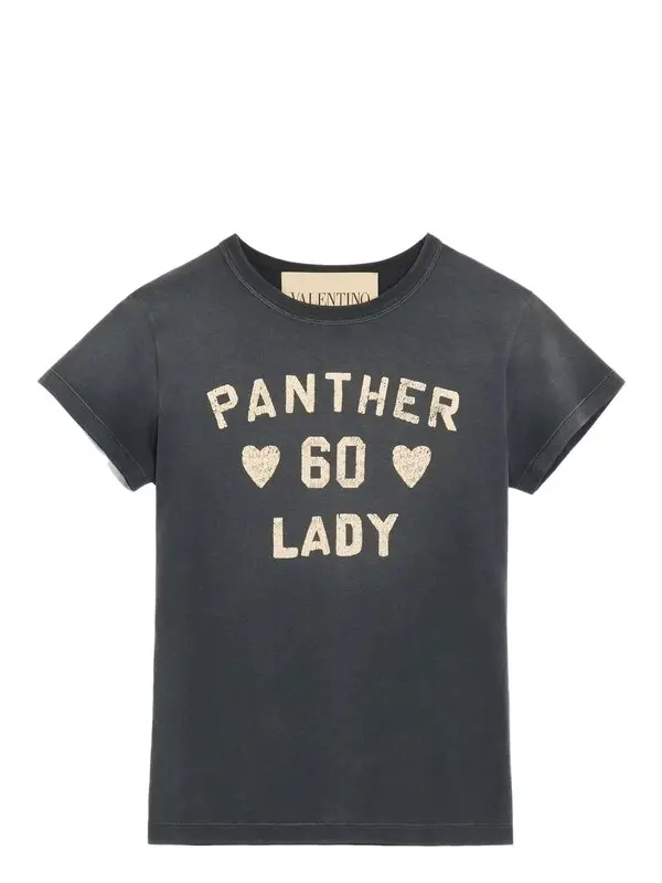 Valentino Garavani Round Neck Printed T-shirt - Rosa