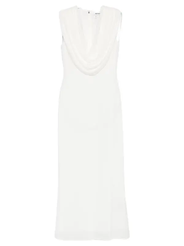 ROTATE BY BIRGER CHRISTENSEN Long Dress With Removable Shoulder Straps - Bianco