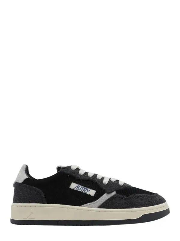 AUTRY Medalist Low Velvet And Felt Sneakers - Nero
