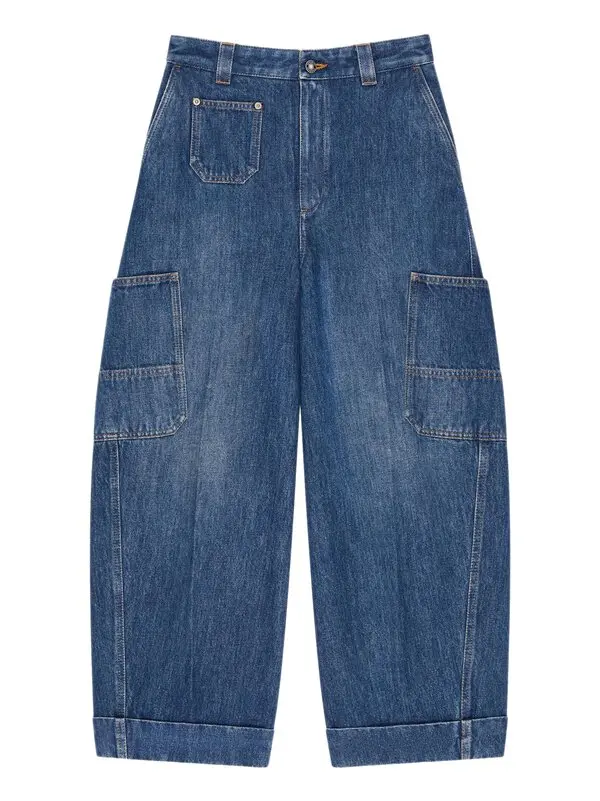 Givenchy Cotton Ankle-length Trousers - Blu