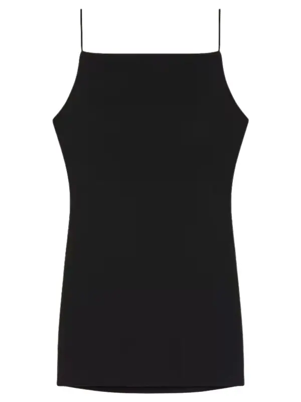 Givenchy Mini Dress With Square Neckline And Spaghetti Straps - Nero