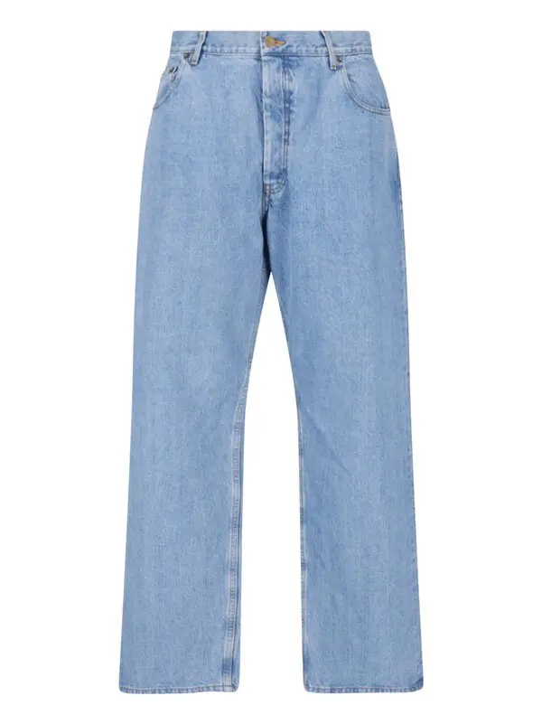 Thom Browne Wide-leg Jeans - Light Blue