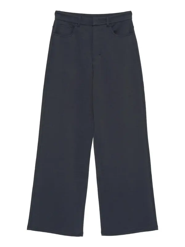 Max Mara Cotton-blend Trousers - Blu