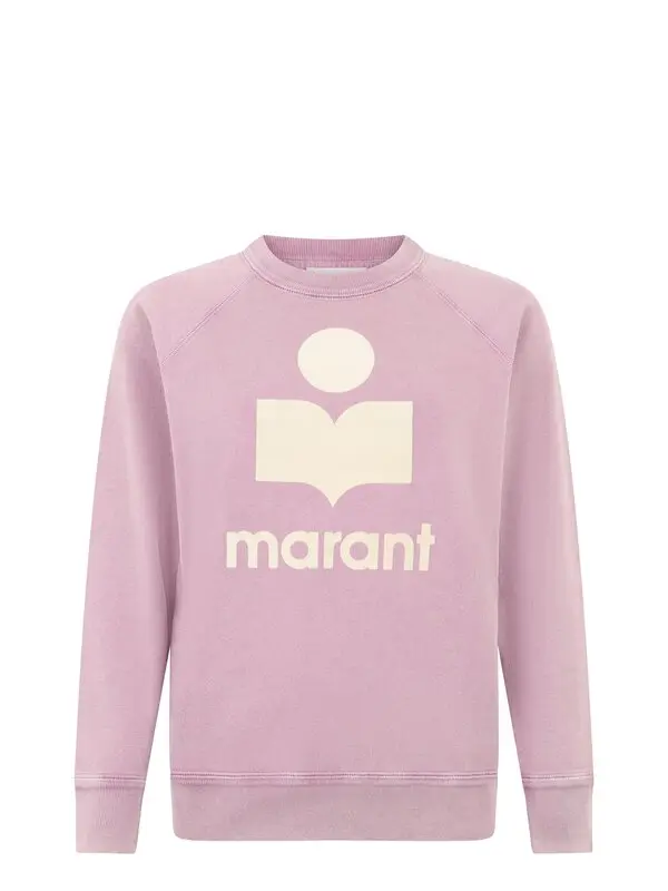 MARANT ETOILE Logo Graphic Crewneck Sweatshirt - Pink