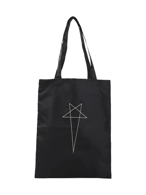 Rick Owens Open-top Nylon Tote Bag - Nero