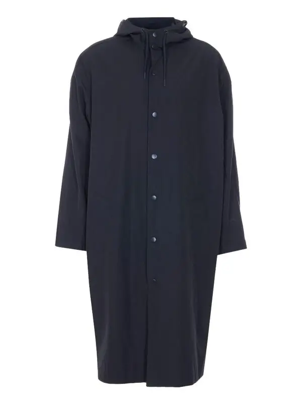 A.p.c. Hooded High-collar Jacket With Drawstrings - Nero