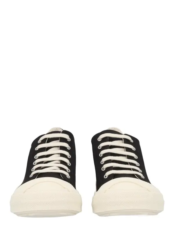 Rick Owens Canvas Low-top Sneakers - Black