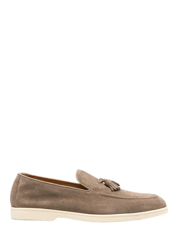 DOUCAL'S Tassel Suede Loafers - Marrone