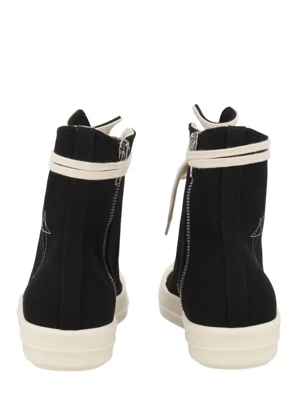 Rick Owens High-top Zip Sneakers - Black