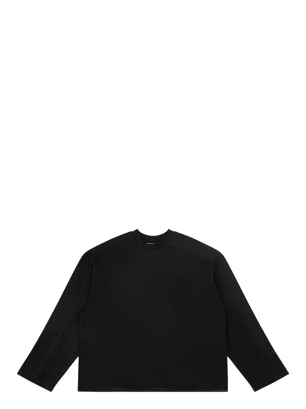 ENTIRE STUDIOS Crewneck Long-sleeve Cotton T-shirt - Nero