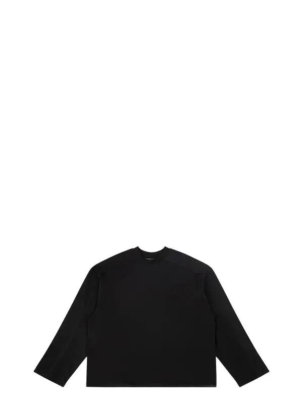 ENTIRE STUDIOS Crewneck Long-sleeve Cotton T-shirt - Nero
