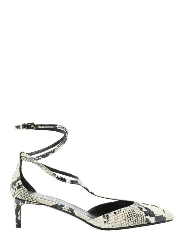 Khaite Python-print Ankle Strap Pumps - Verde