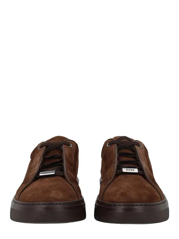 BOSS Suede Low-top Sneakers - Brown