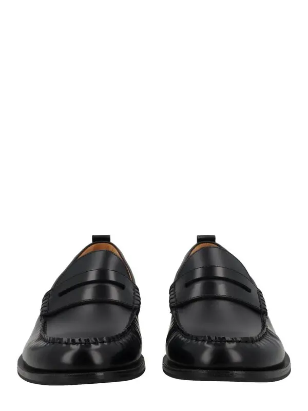Hugo Leather Penny Loafers - Black