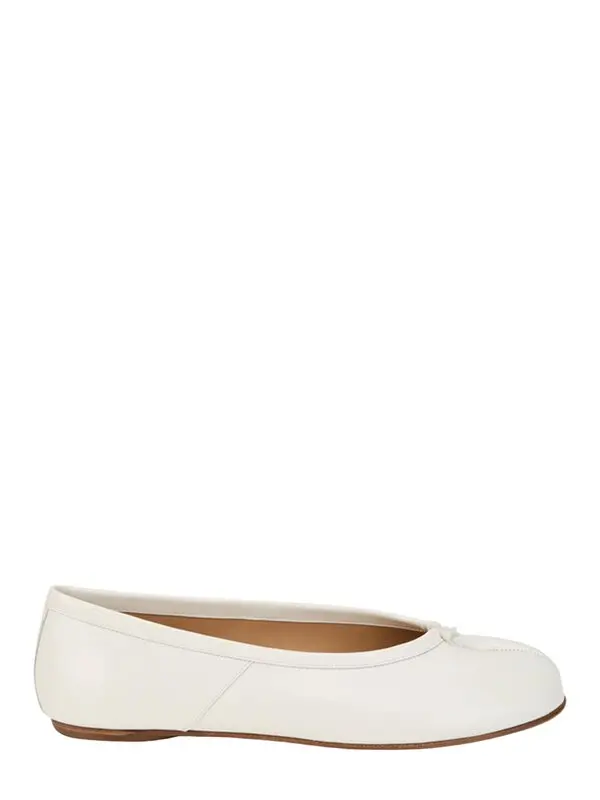 MAISON MARGIELA Tabi Ballerinas In Calfskin - White