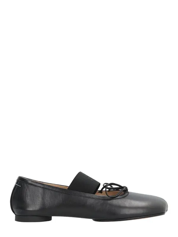 MAISON MARGIELA Leather Anatomic Ballet Flats - Black