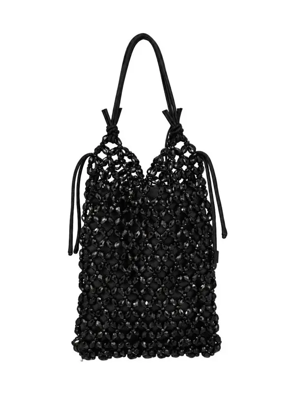 Staud Beaded Shoulder Bag - Black