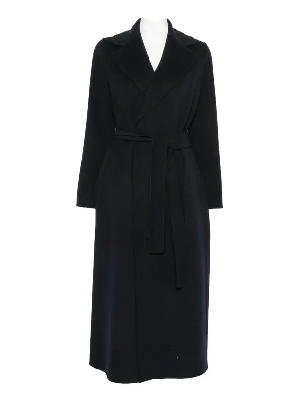 Max Mara Wool Long Coat - Blue