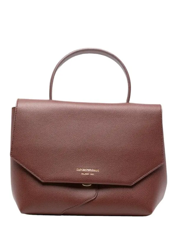 Emporio Armani Medium Leather Handbag - Brown