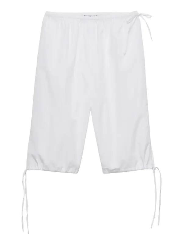 Prada Poplin Bermuda Shorts - White