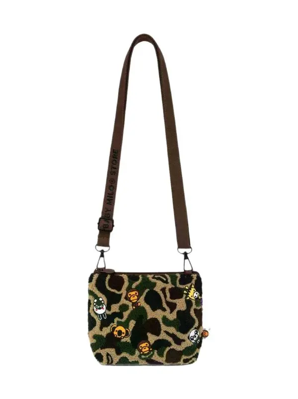 A BATHING APE Camo Baby Milo Shoulder Bag - Green