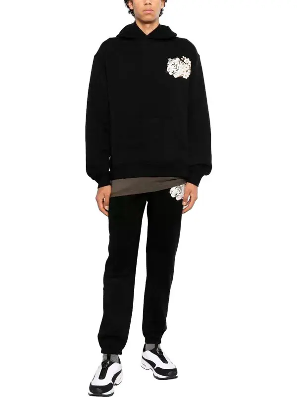 MELT Tiger-patch Track Pants - Black
