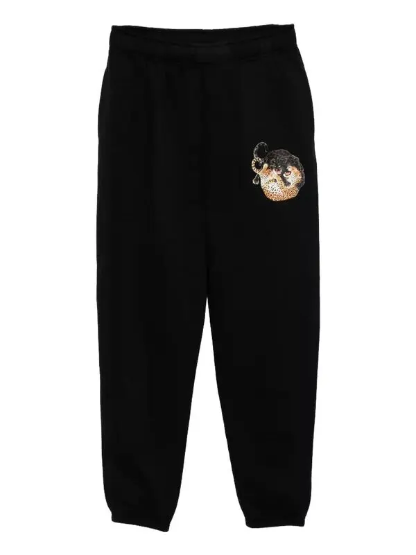 MELT Graphic-print Track Pants - Black