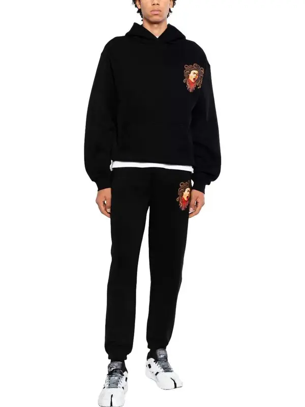 MELT Graphic-print Track Pants - Black