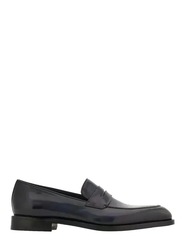 FERRAGAMO Tramezza Penny Loafers - Blue