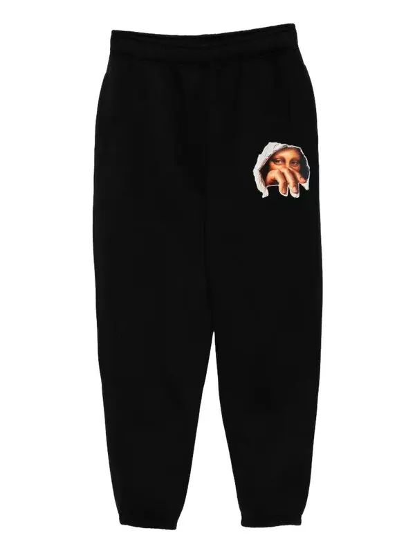 MELT Graphic-print Track Pants - Black